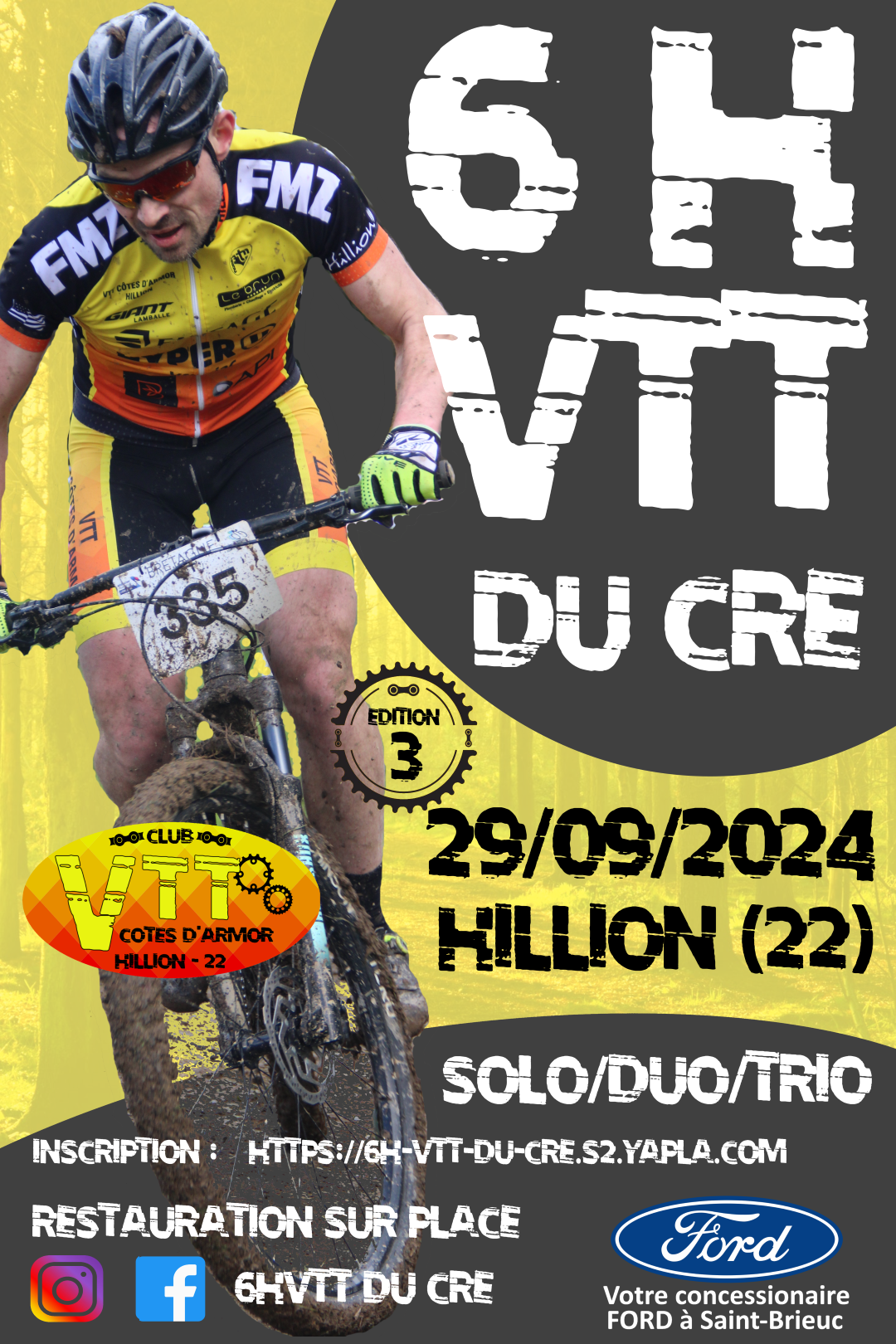 INFO 6 heures VTT du cre - VTT cotes d’armor hillion