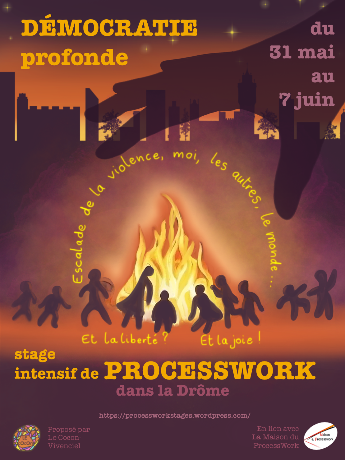 Inscription au stage intensif de Processwork - mai/juin 2024